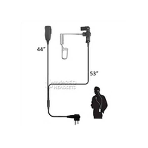 Code Red Headsets Investigator Two-Wire Microphone - Tactical Gear