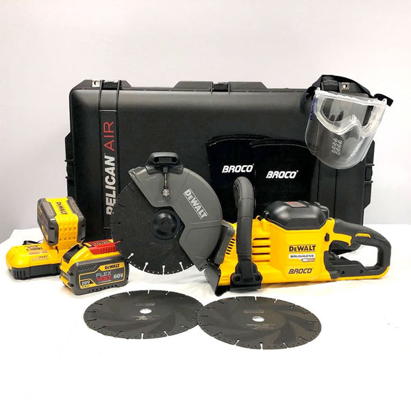 Broco 9-inch Battery Powered Cutoff Saw Kit - Tactical Gear