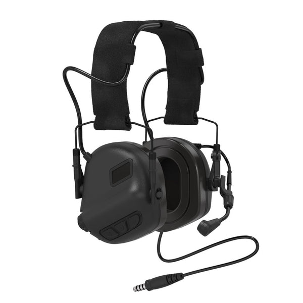 Earmor M32 PLUS Electronic Earmuffs with Microphone - Black - Tactical Gear