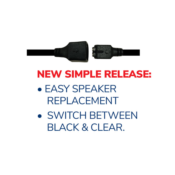 Earphone Connection Hawk Micro Sound speaker Lapel Microphone with Eas ...