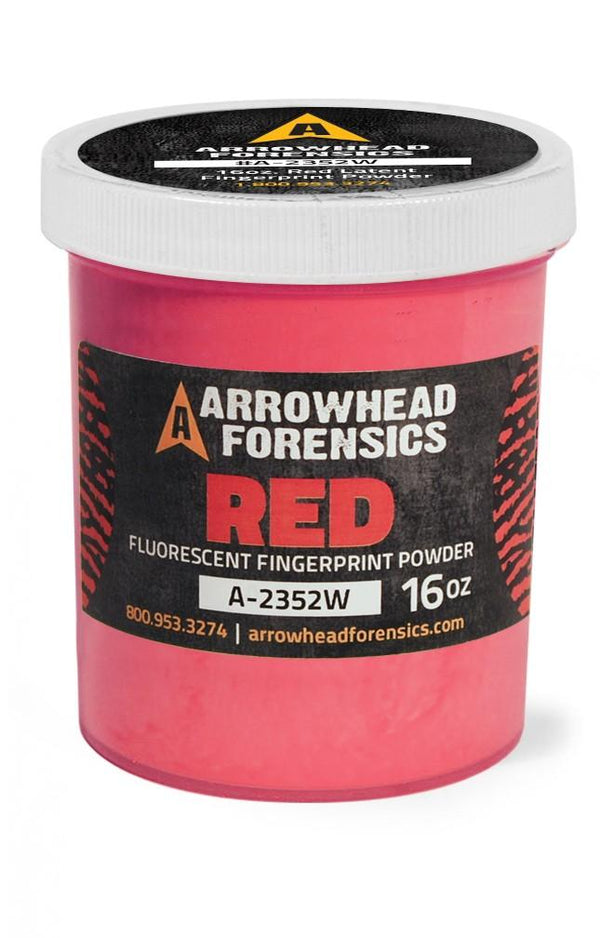 Arrowhead Forensics Red Fluorescent Latent Fingerprint Powder - 16oz ...