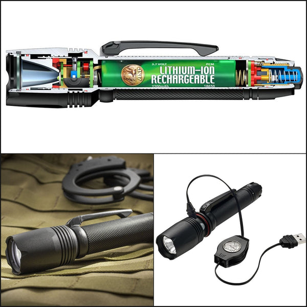 ASP Pro DF 500 Lumens Rechargeable LED Flashlight - Tactical Gear