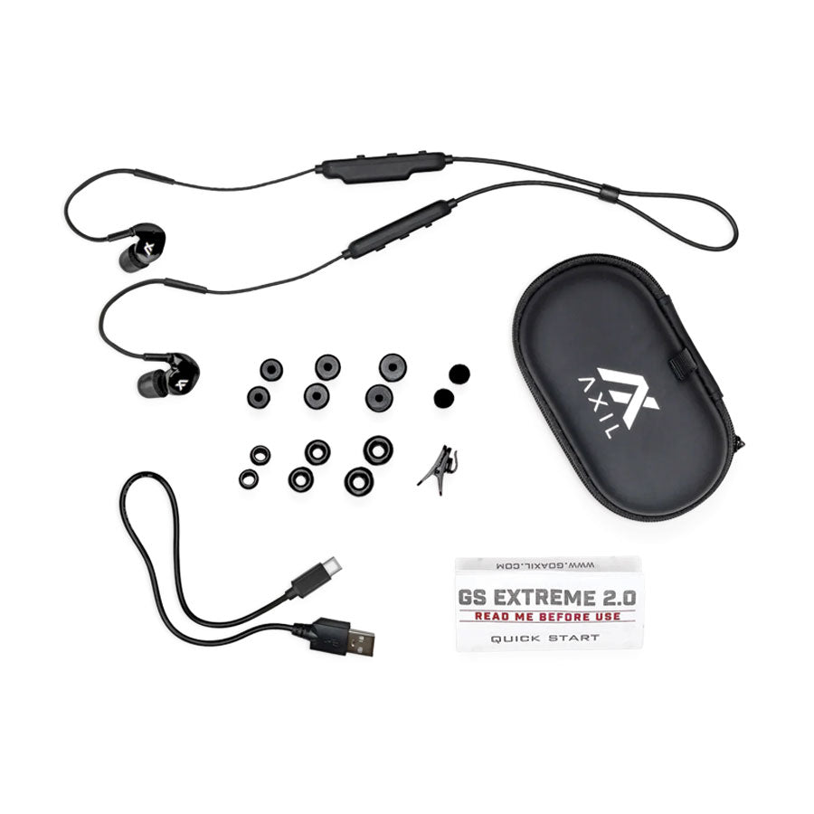 Axil GS Extreme 2.0 Blue Tooth Noise Isolation Earbuds - Tactical Gear