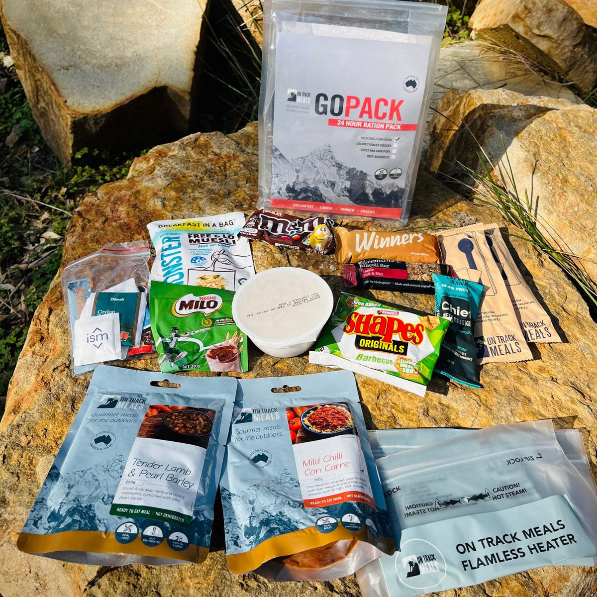 On Track Meals Go Pack 24 Hour Ration Pack - Tactical Gear