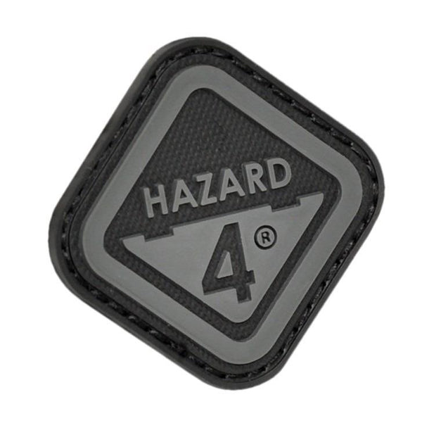 Hazard 4 Morale Patch Diamond Shaped Logo Black - Tactical Gear
