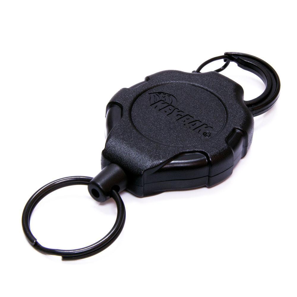 KeyBak Ratch-It Locking Carabiner Keychain with Ratchet Locking Mechan ...