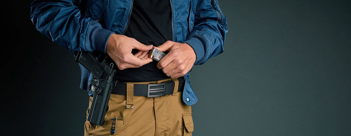 KORE Essentials Multicam Tactical Nylon Gun Belt 1.5" X3 Gunmetal Buck ...