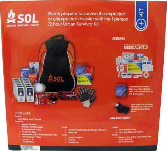 Survive Outdoors Longer SOL Urban Survivor Disaster Kit - Tactical Gear