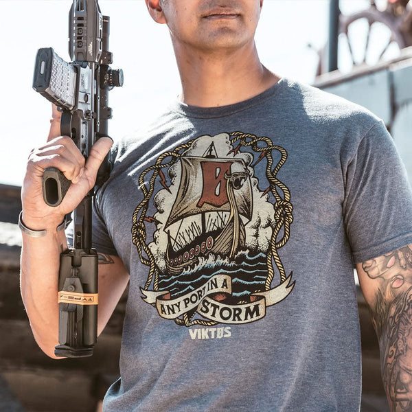 VIKTOS Any Port Tee Atlantic Heather - Tactical Gear
