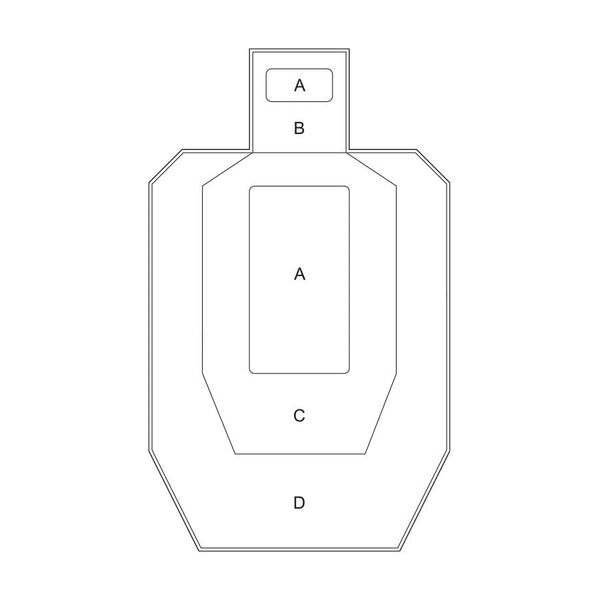VTS Double Sided Tactical Targets (ZULU) A1 150GSM Pad of 100 ...